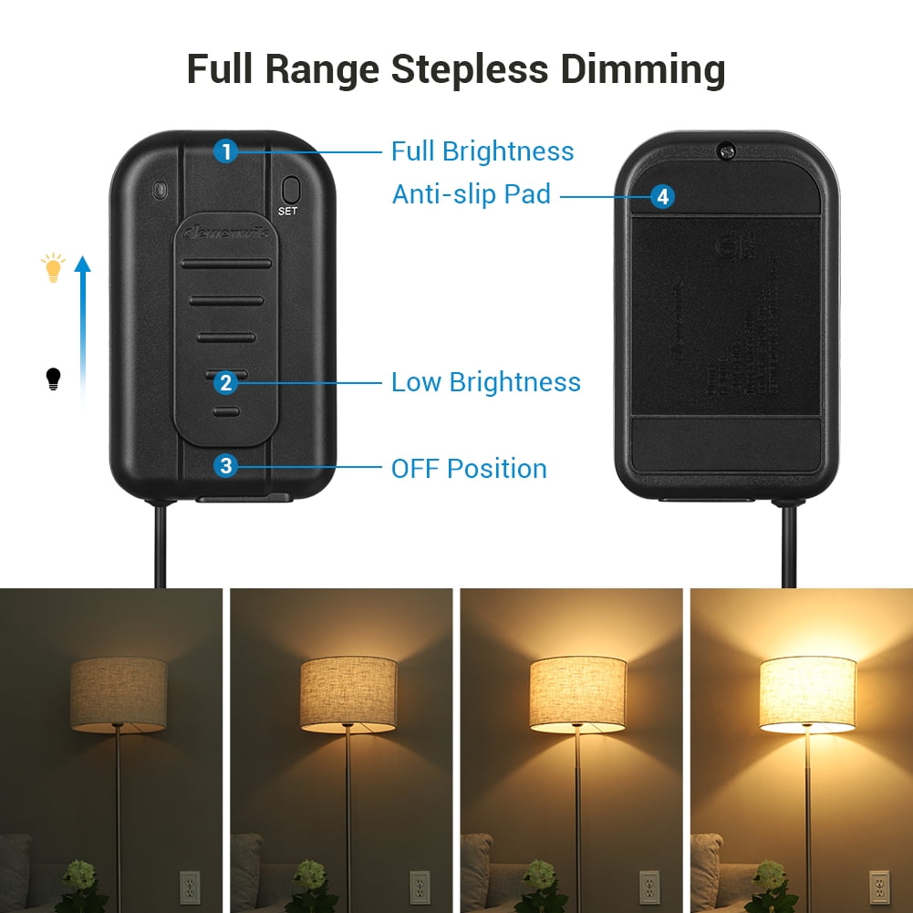 Buy DEWENWILS Dimmer Switch, Foot Dimmer for Dimmable LED/CFL ...