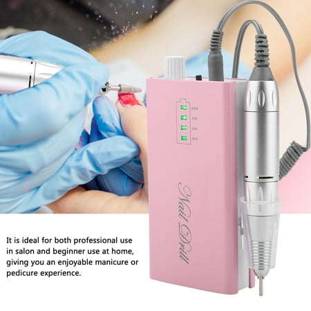 Garosa Portable Rechargeable Electric Nail Drill Machine 30000 RPM ...