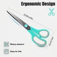 6Pcs 9" Heavy Duty Scissors with Ultra Sharp Blades and Comfort Grip ...