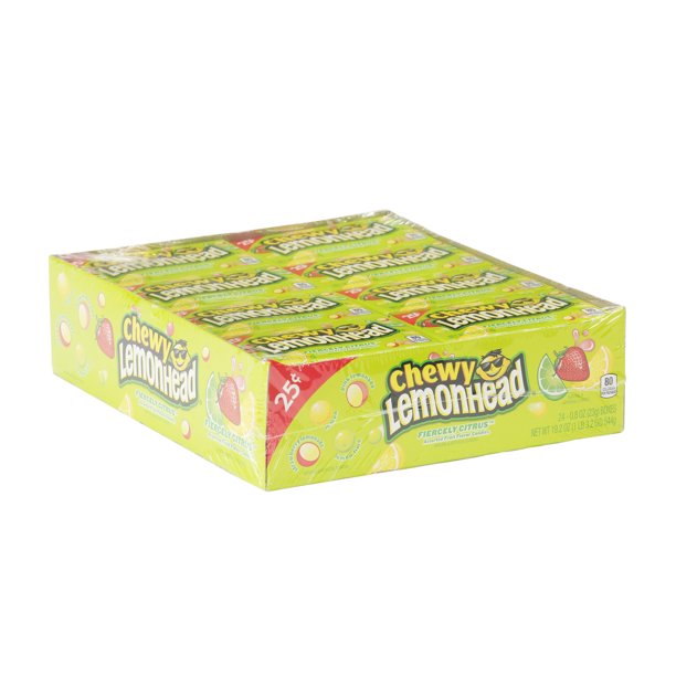 Chewy Lemonhead, Pink Lemonade Candy, 0.8 Oz., (Box of 24) - Walmart ...