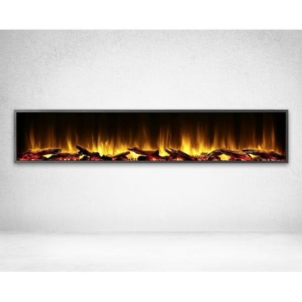 Dynasty 80 in. LED Wall Mounted Electric Fireplace - Walmart.com