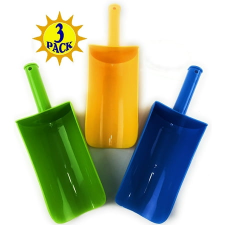 Toy Stop 9" Kids Short Handle Sand Scoop Plastic Shovels for Sand ...