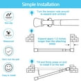 Multi-Function Extendable Tension Rods, Adjustable Short Tension Rod ...
