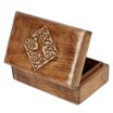 Rzvnmko Vintage Wooden Storage Box, 23x16x7.5cm, Rusty Bronze Fasteners ...