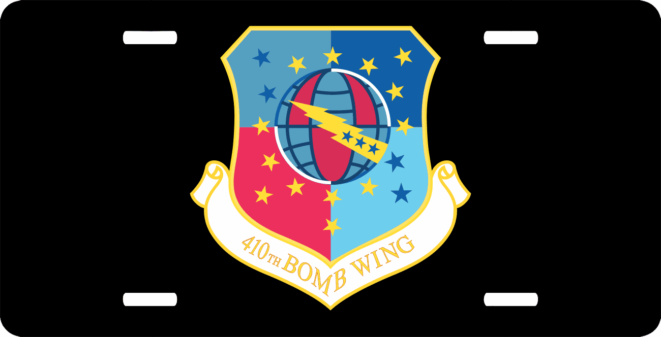 U.S. Air Force 410th Bomb Wing License Plate - Walmart.com