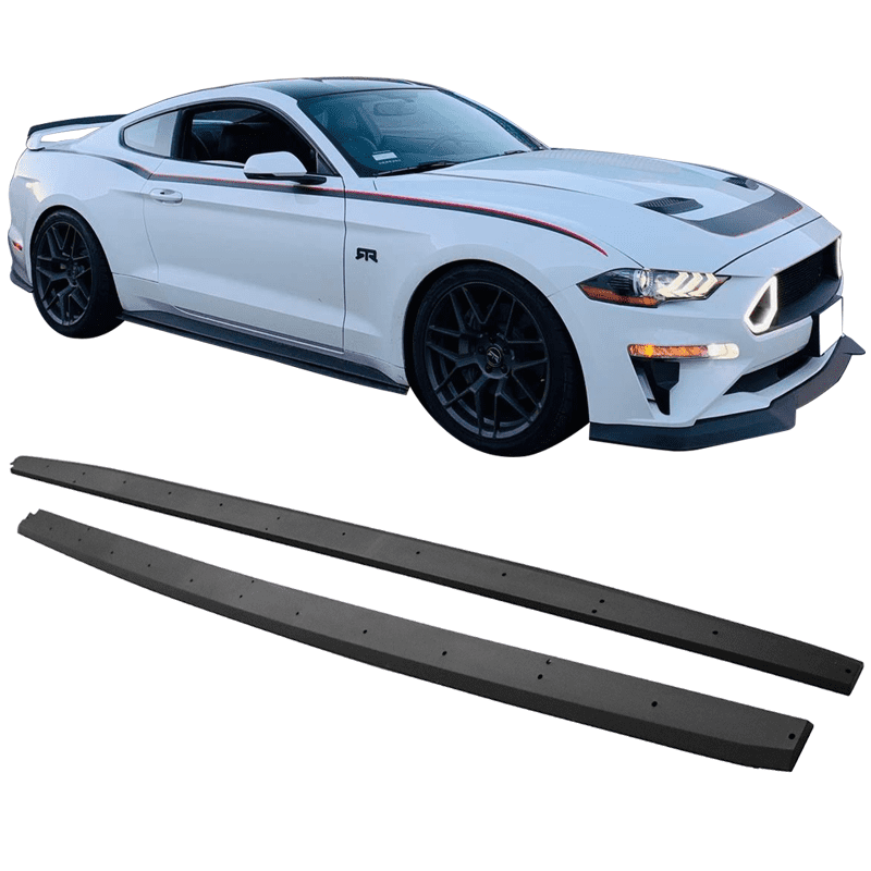 Ikon Motorsports Compatible with 15-23 Ford Mustang Side Skirts ...