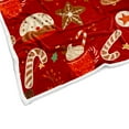 Red Christmas Gingerbread Man Throw Blanket, Winter Cute Star ...