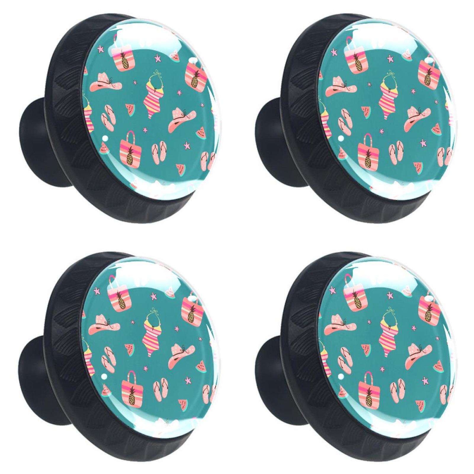 4 Pcs Summer Beach Knobs for Kitchen Cabinet Cupboard Dresser Bookcase ...