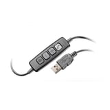 Plantronics, PLNAUDIO628, Audio 628 Computer Headset, 1, Black,Blue ...
