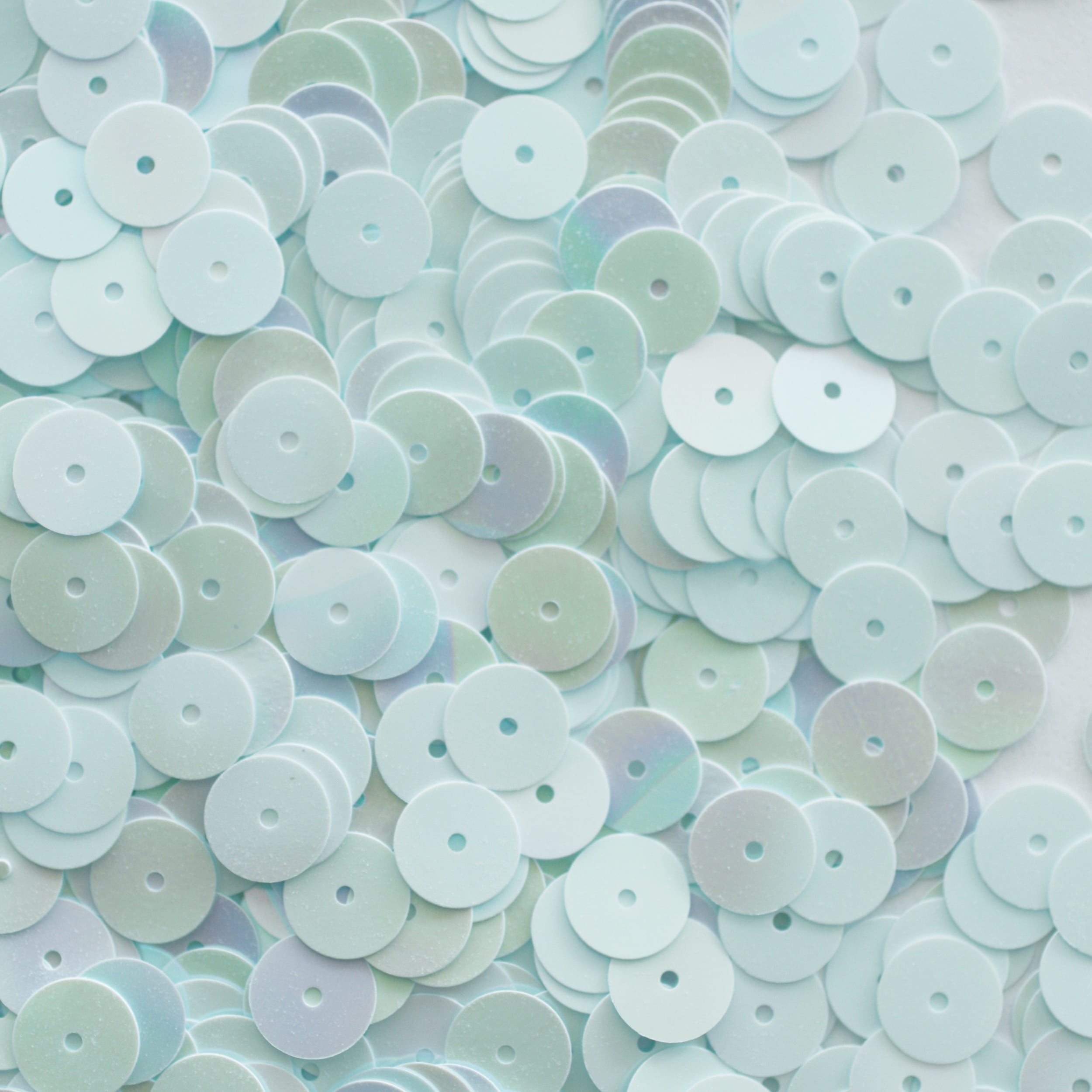 Light Blue Sequins 8mm Opaque Rainbow Iris Made in USA - Walmart.com