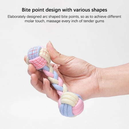 Pet Cotton Ropes Bite-resistant Teeth Clean Dogs Toy Flexible Bald Head ...
