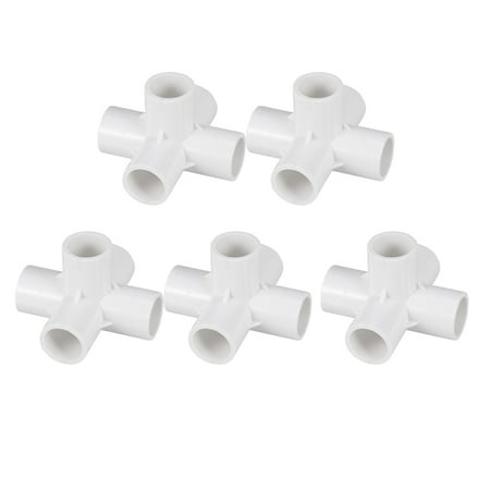 10PCS 5-way Joint PVC Links Fitting Water Pipe Connector (White ...