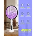 2PACK Electric Fly Swatter 4500V Bug Zapper Racket, 2 in 1 Handheld Fly ...