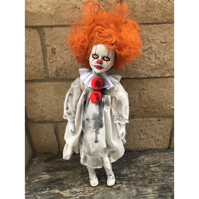 Ooak Pennywise It Clown Girl Creepy Horror Doll Art By Christie
