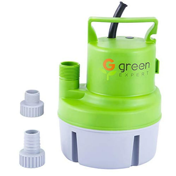 Green Expert 203617 1/6HP Portable Submersible Utility Pump Max 1056 ...