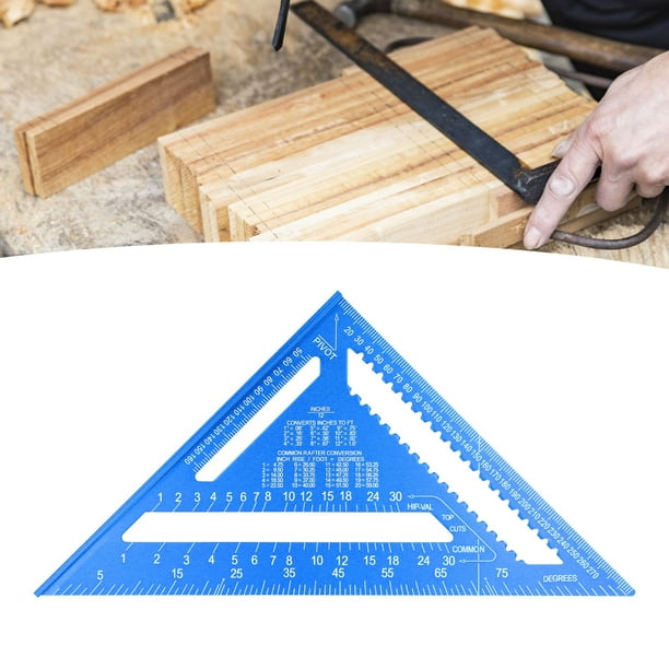 Carpenter Triangular Ruler, Metric 30cm 45 90 Degree Measuring Rafter ...