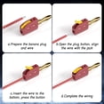 10PCS 4mm Banana Plug High Current Quick Connect Gold-Plated Banana ...