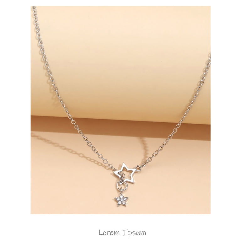 Simple Diamond Star Necklace