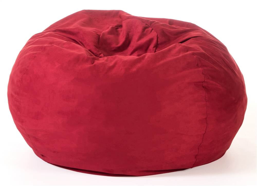 5 ft. Microfiber Bean Bag in Red - Walmart.com
