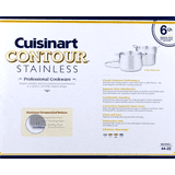Cuisinart Contour Stainless Steel 6 Quart Pasta Pot with Cooking Lid ...