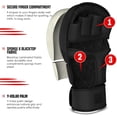 RDX MMA Gloves for Martial Arts Training and Sparring, Open Palm Maya ...