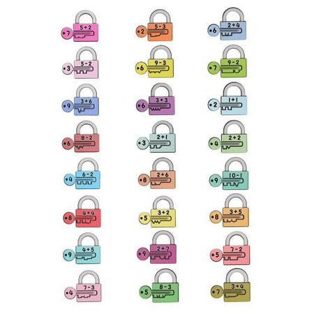 Lock and Key Math Toy Addition and Subtraction Matching Lock Toy ...