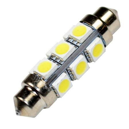 HQRP 360 deg 42mm Festoon 12 LEDs 5050SMD 2.88W 168 Lumen Bulb for 560 ...