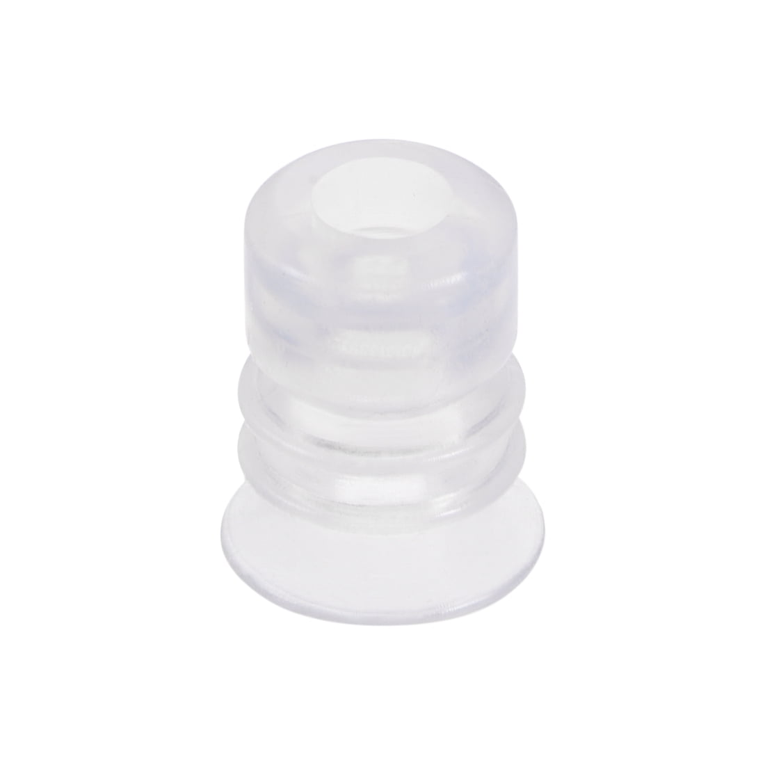 Clear Silicone Miniature Vacuum Suction Cup 12mmx15mm Bellow Suction ...