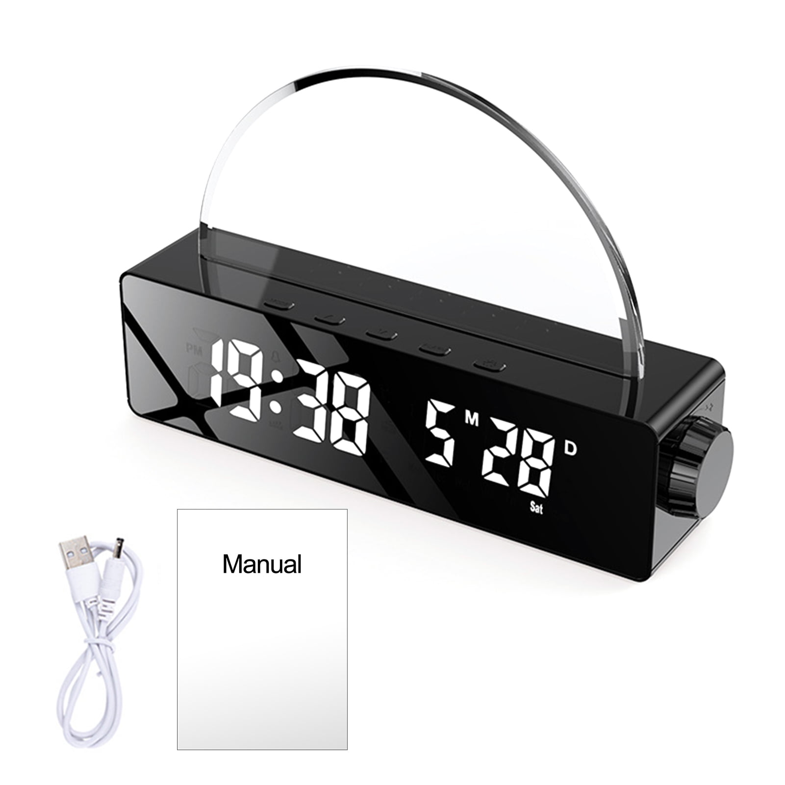FaLX 1 Set Colorful Light Clock - Dual Alarm Clock - Adjust Brightness ...
