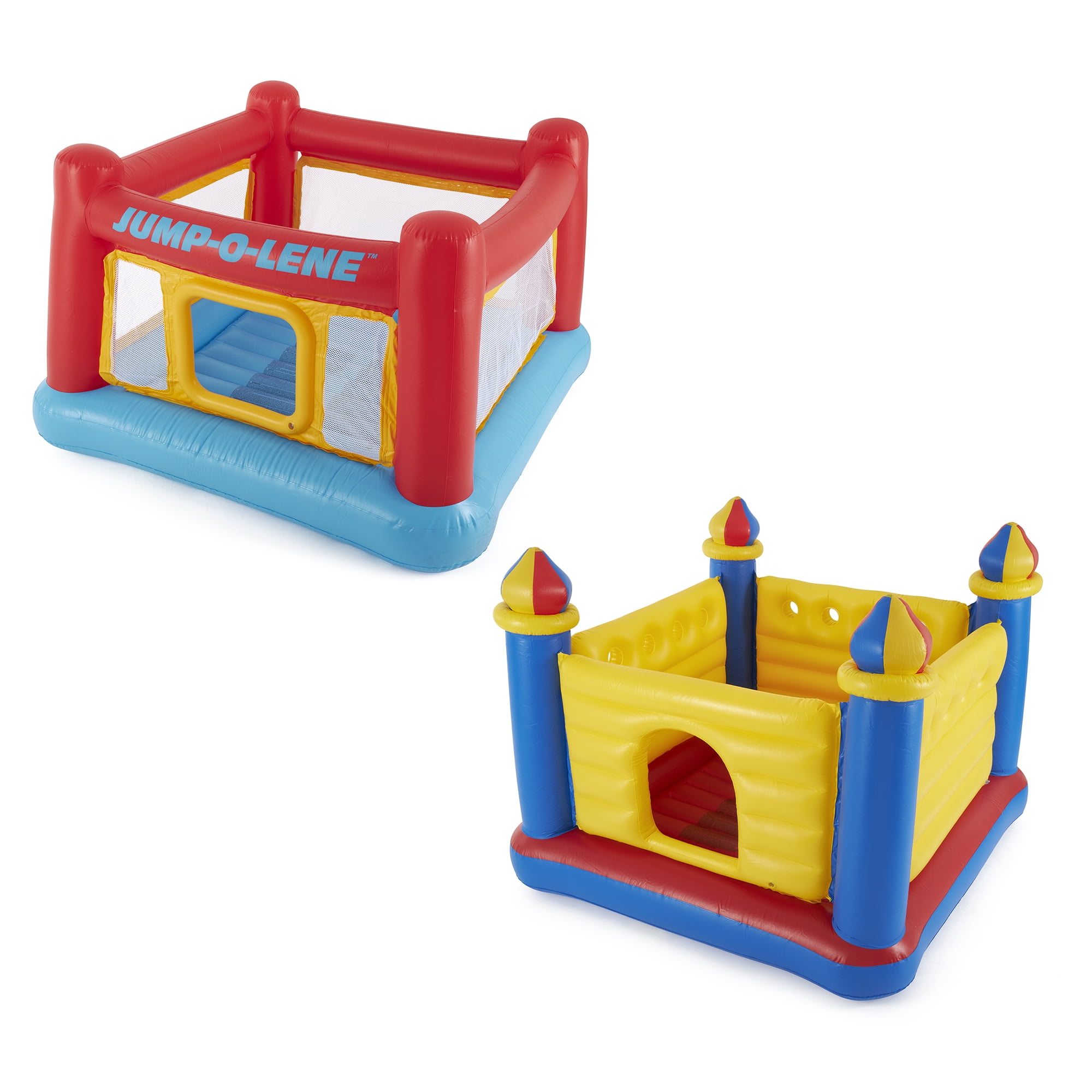 Intex Inflatable Jump O Lene Bounce House & Colorful Jump O Lene Castle ...