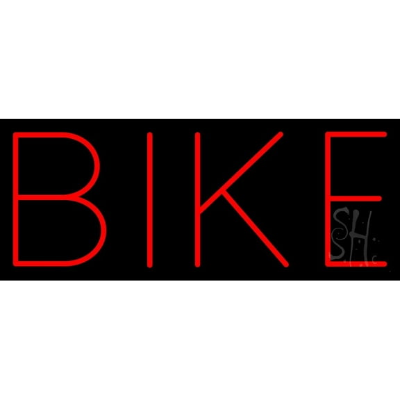 Red Garage Block LED Neon Sign 13 x 32 - inches, Clear Edge Cut Acrylic ...