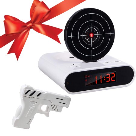 ACCEDE Target Wake UP Alarm Novelty Target Alarm Clock Time Gun clock ...