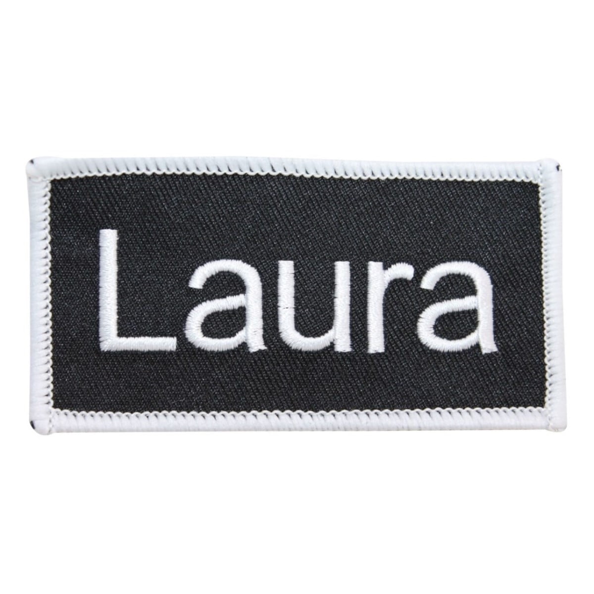Laura Name Tag Patch Uniform ID Work Shirt Badge Embroidered Iron On ...