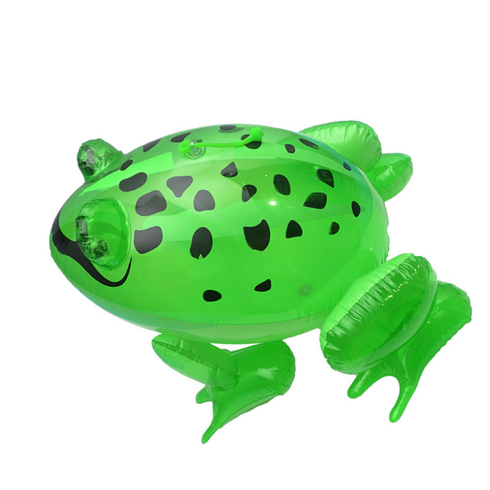 Ankishi Inflatable Frog Toy Glowing Green Frog Blow up Toy for Kids ...
