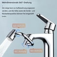 1440° Rotating Faucet Extender Dual Spray Modes Universal Splash Free ...