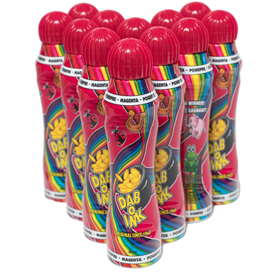 Dab-O-Ink Bingo Daubers - 12 Pack - Magenta - 3 ounce size - Bingo Ink ...