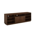 Walker Edison 70” Classic Modern TV Stand for TVs up 75”, Dark Walnut ...