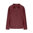 Aellinatey Faux Women Fall Fashion Casual Zip Up Oversized Trendy ...
