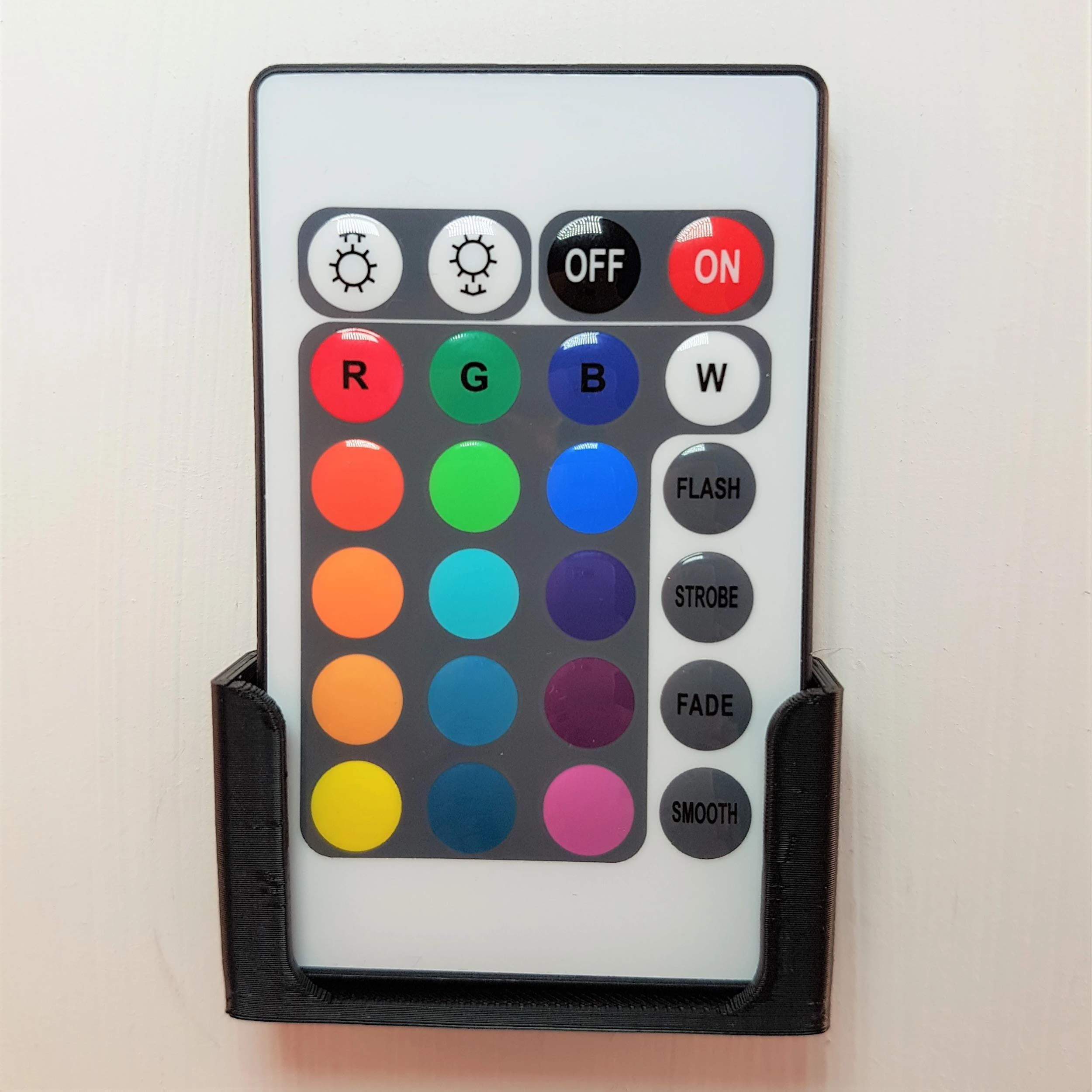 Wall Mount for Led Lighting Remote Control. Black - Walmart.com