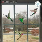 4 x Hummingbird Window Clings for Glass Safety on Windows, Doors and ...