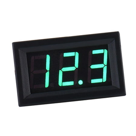 3 Digits Green LED DC 4.5-30V Digital Voltmeter Panel Voltmeter 2 ...