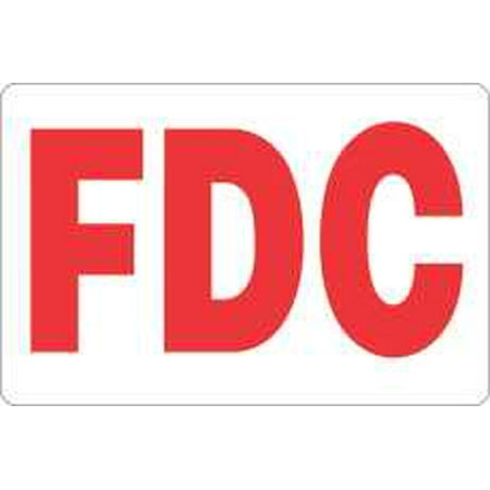 FDC (FIRE DEPARTMENT CONNECTION) SIGN, 10" X 14" per 4 Each - Walmart.com
