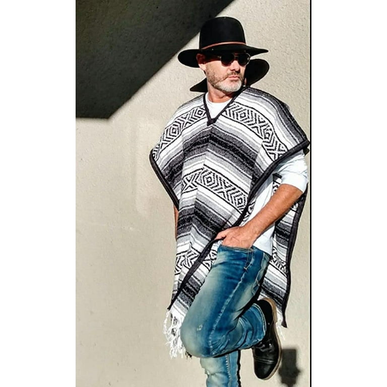 Mens Mexican Poncho