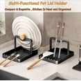 ABCISI Spoon Rest with Lid Holder, Aluminum Lid Holder with Concave ...