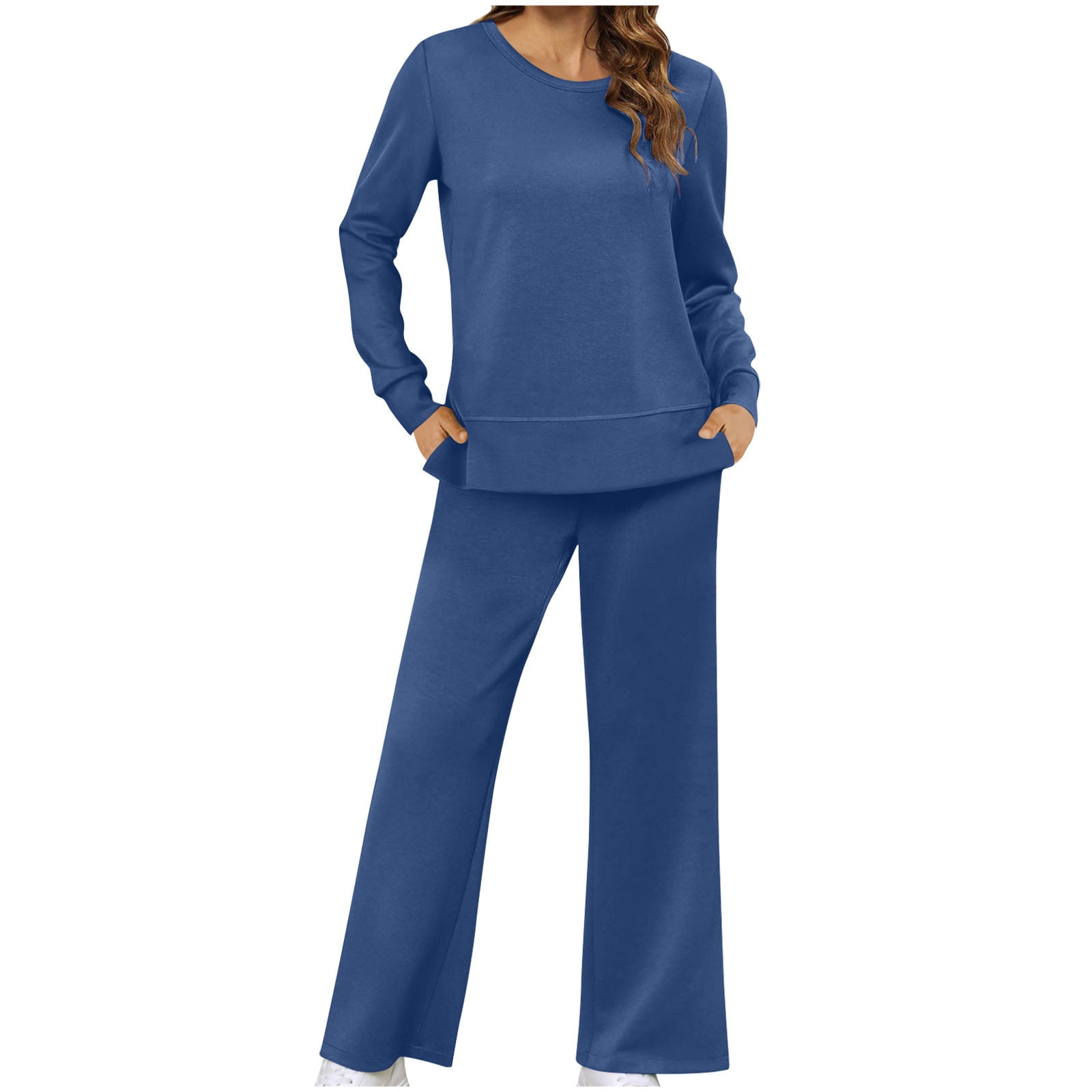 Click here for Posijego Womens Sweatsuit Side Split Casual Long S... prices
