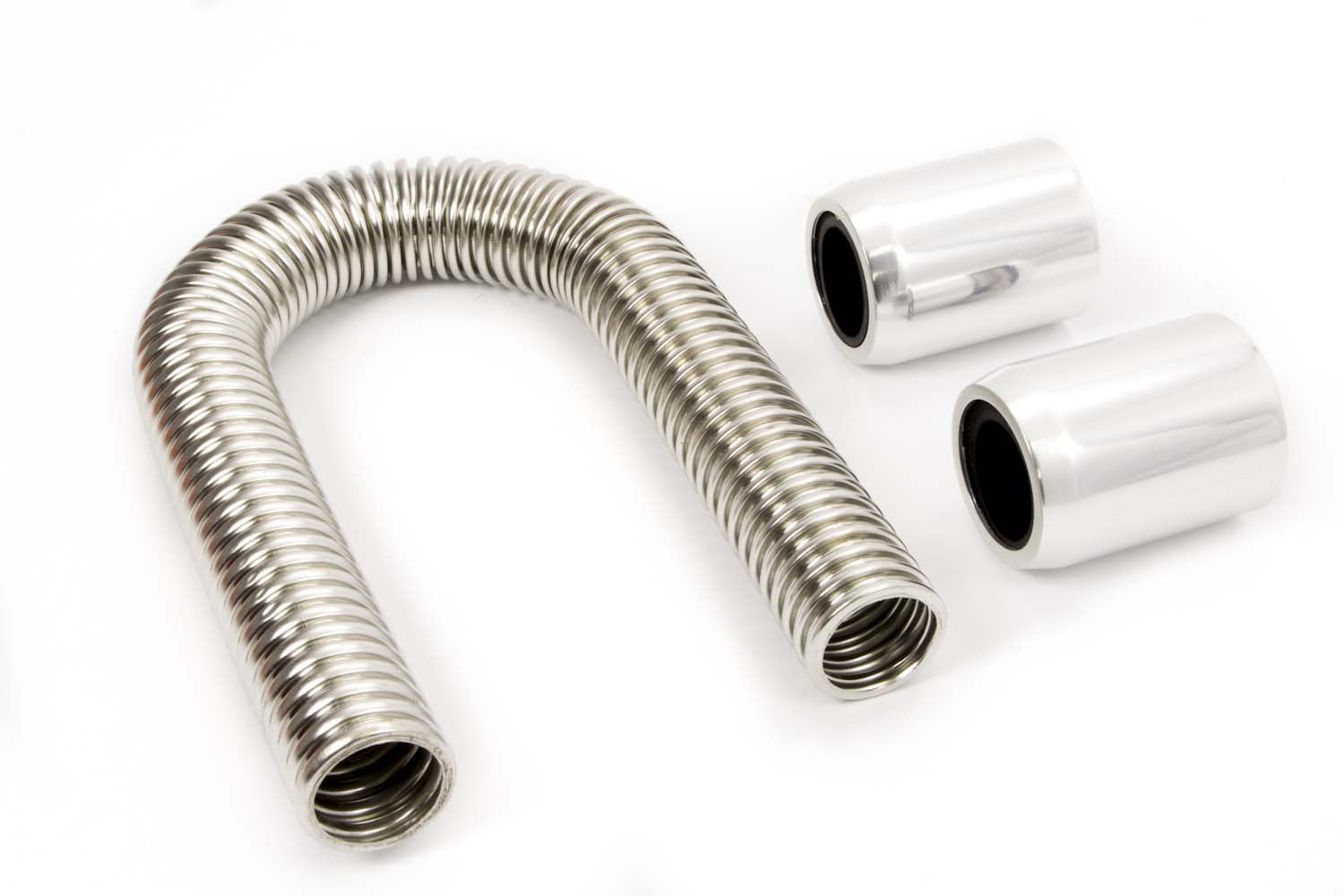 RACING POWER CO 48 In Long Polished End Caps Radiator Hose Kit Kit P/N ...