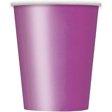 Paper Cups, 9 oz, Dark Purple, 14ct - Walmart.com