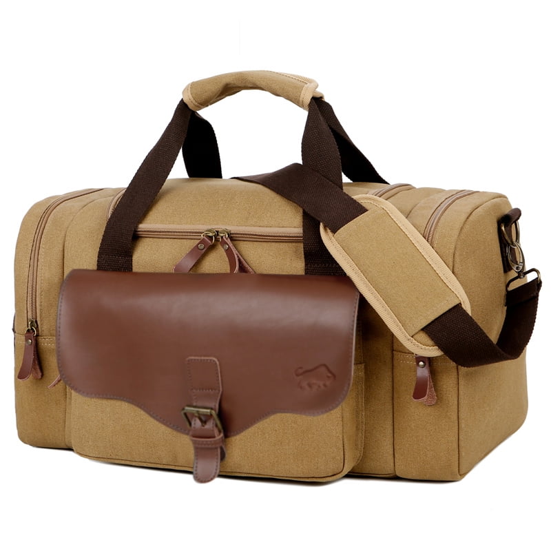 Men Large Capacity Canvas Multifunction Carry on Bag Tote Travel ...