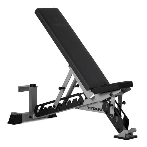 Titan Fitness Adjustable Weightlifting FID Bench, 70 Positions for ...