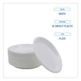 Boardwalk Hi-Impact Plastic Dinnerware, Round Plate, 10" dia, White, 500/Carton - Walmart.com